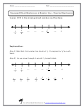 Represent Mixed Numbers on a Number Line Worksheets