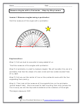 Measure Angles with a Protractor Worksheets