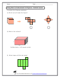 Using Nets to Understand 3-D Figures Worksheets