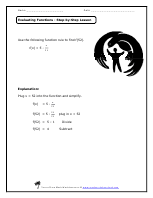 High School Functions Worksheets