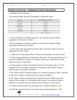 Outliers In Data Sets Worksheets